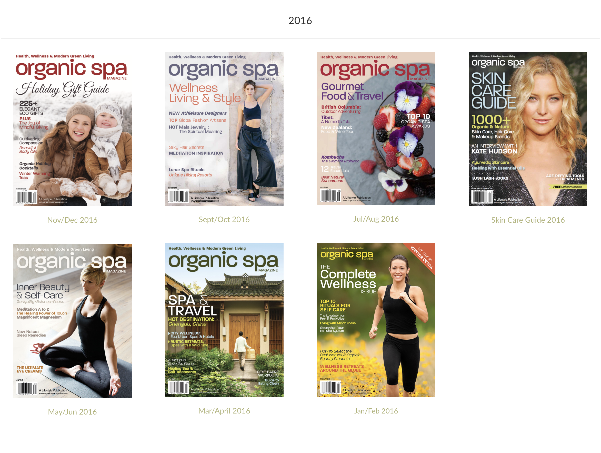 Past Digital Editions | Organic Spa Magazine